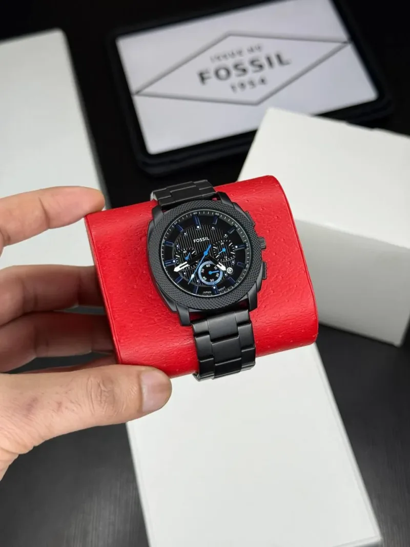 Buy Fossil Machine Chronograph Black First Copy Watch At Just 2,299.00₹