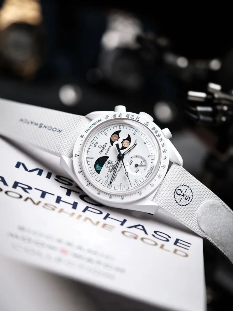 Shop First Copy Omega X Swatch MoonSwatch Mission To Earthphase